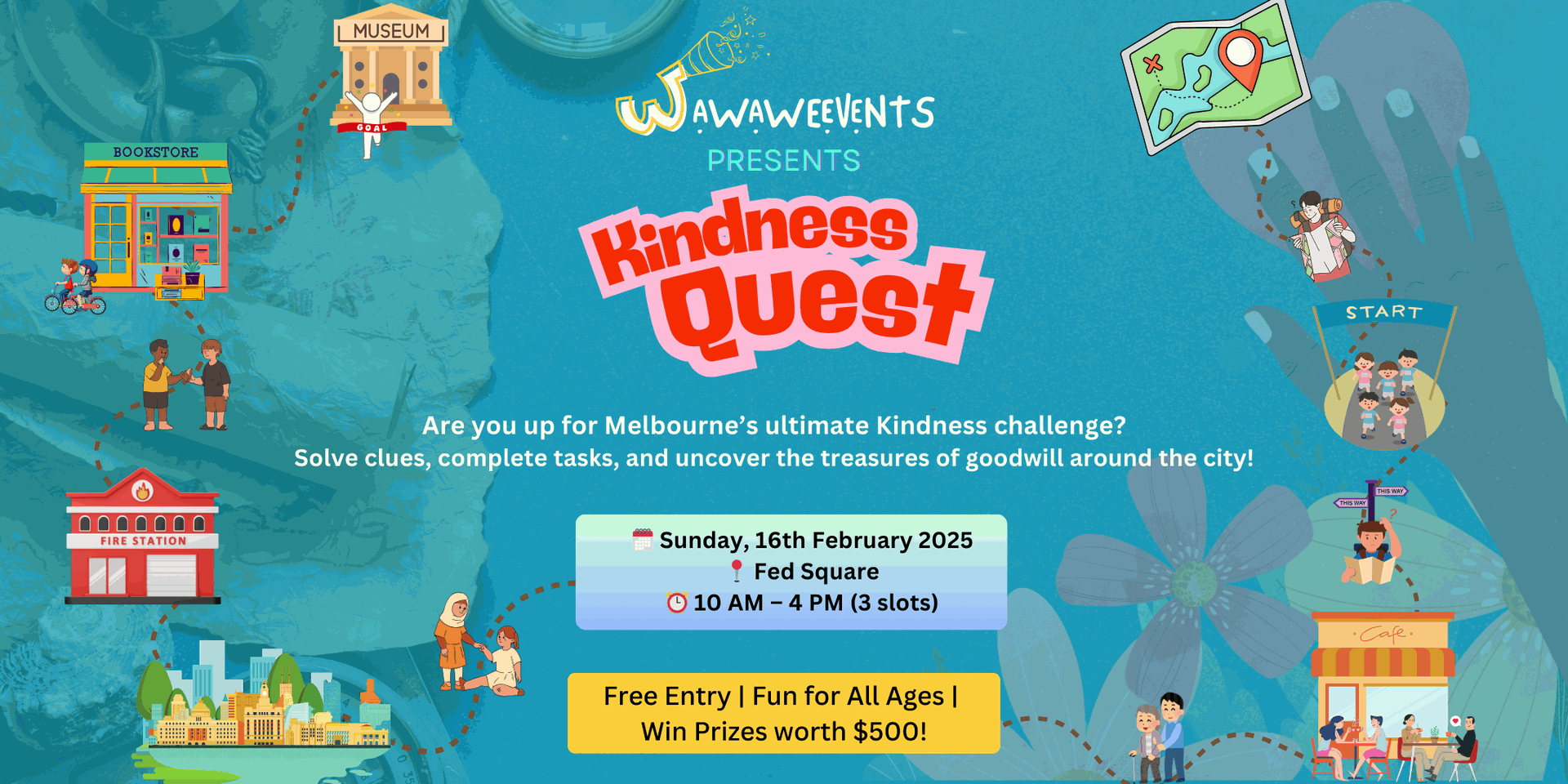 Melbourne’s Kindness Quest: A Treasure Hunt with a Twist | wawaweevents